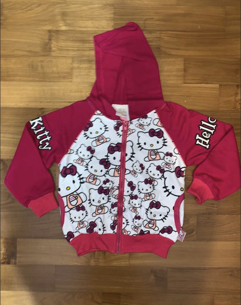 Clearance sale! Dark pink Hello Kitty Jacket, Babies & Kids, Babies ...