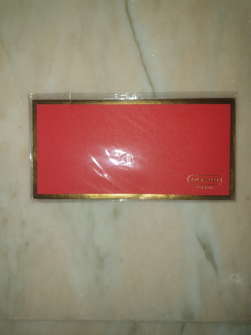 Coach angbao / red packet, Hobbies & Toys, Stationery & Craft ...