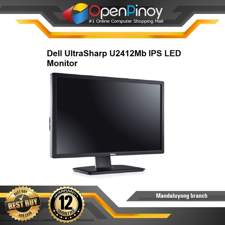 Dell Ultra Sharp U2412Mb 24 inch Widescreen LED IPS Monitor / 1yr ...