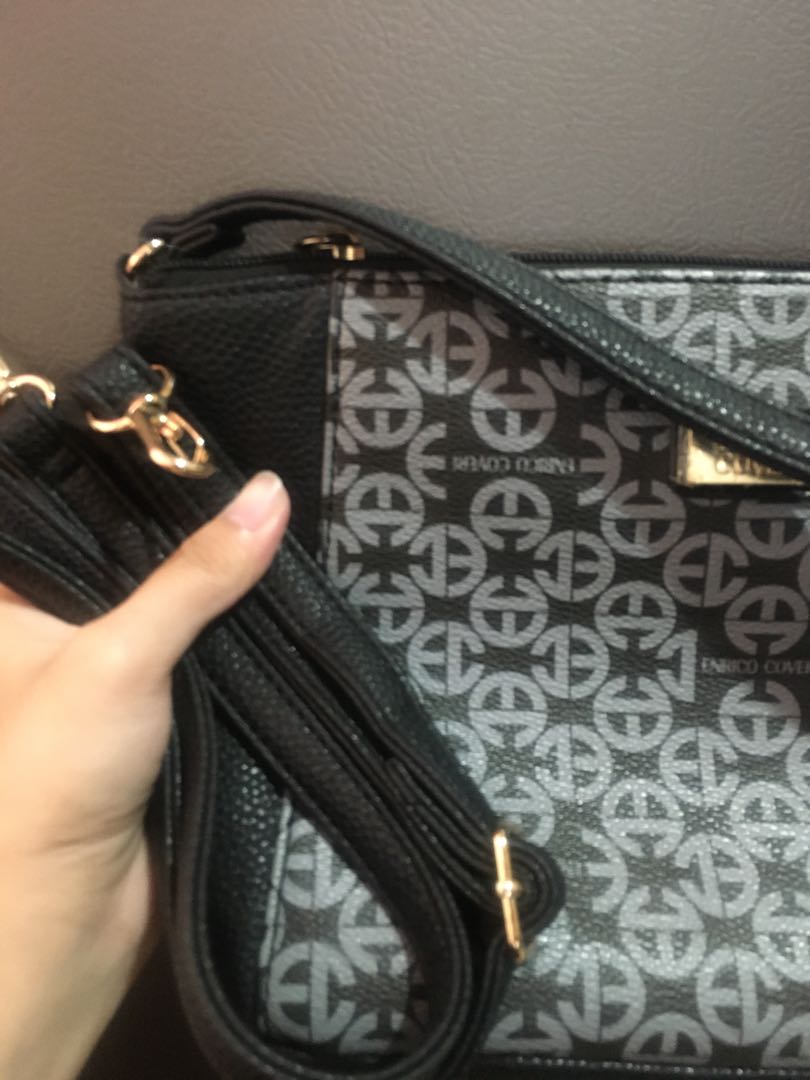 Enrico Coveri two-way bag, Women's Fashion, Bags & Wallets, Shoulder ...