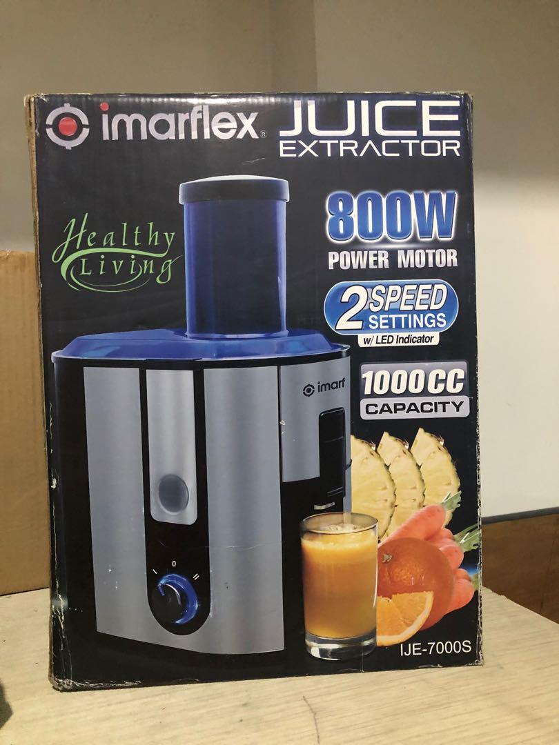 Imarflex Juice Extractor IJE-7000S 800W, TV & Home Appliances, Kitchen ...