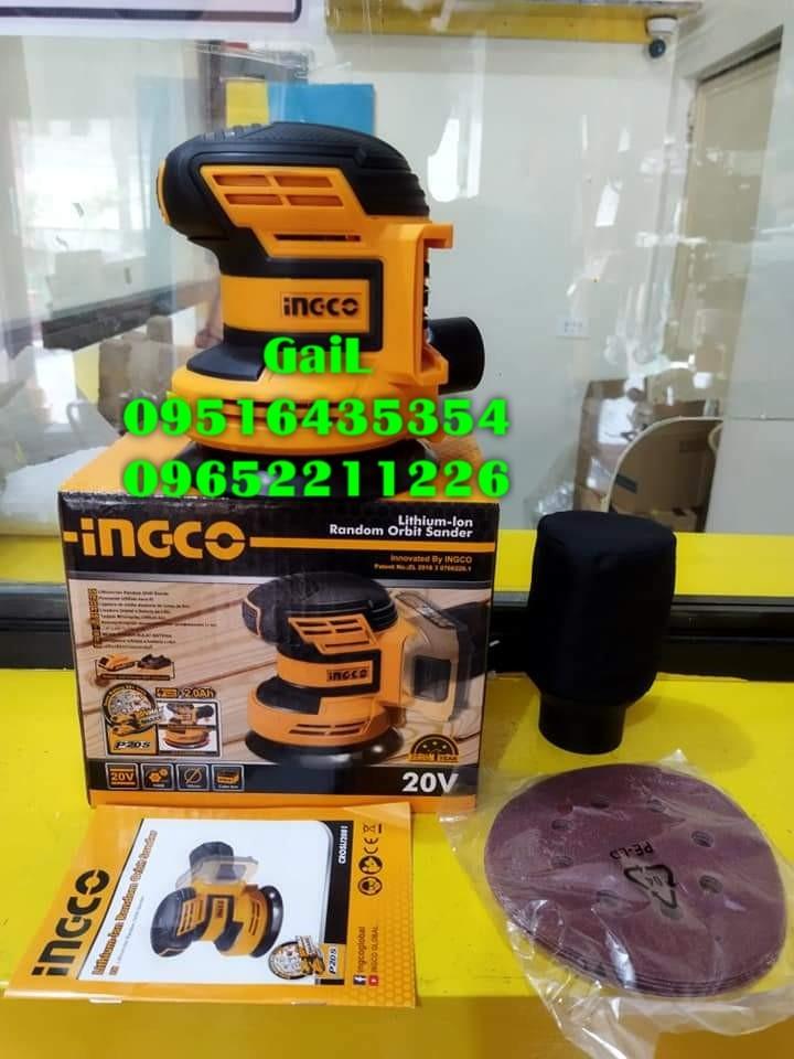 INGCO 20V Cordless Random Orbital Sander, Commercial & Industrial ...