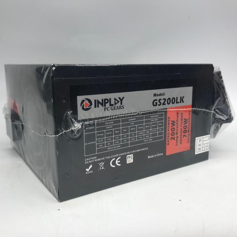 INPLAY GS200LK GAMING POWER SUPPLY UNIT/ PSU 700 WATTS GENERIC, 8-PIN ...