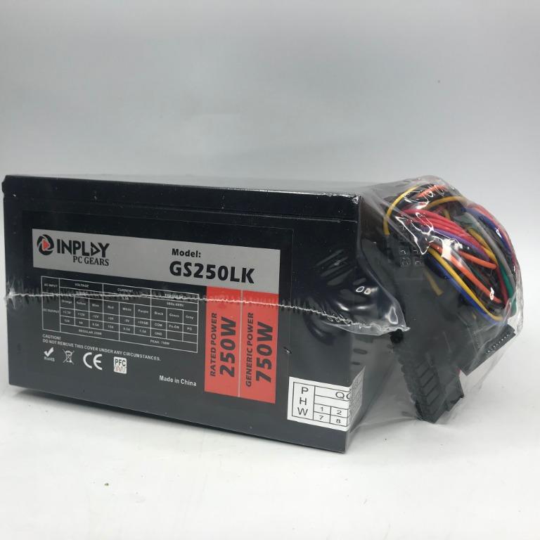 INPLAY GS250LK BIG FAN POWER SUPPLY UNIT/ PSU 750 WATT GENERIC, 8-PIN ...