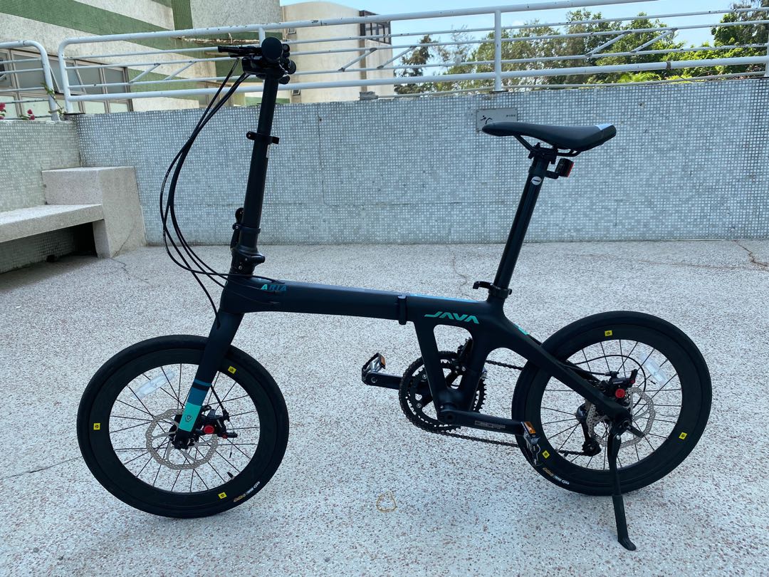 JAVA ARIA 18S 20寸 碳纖維摺車, 運動產品, 單車及配件, 單車 - Carousell