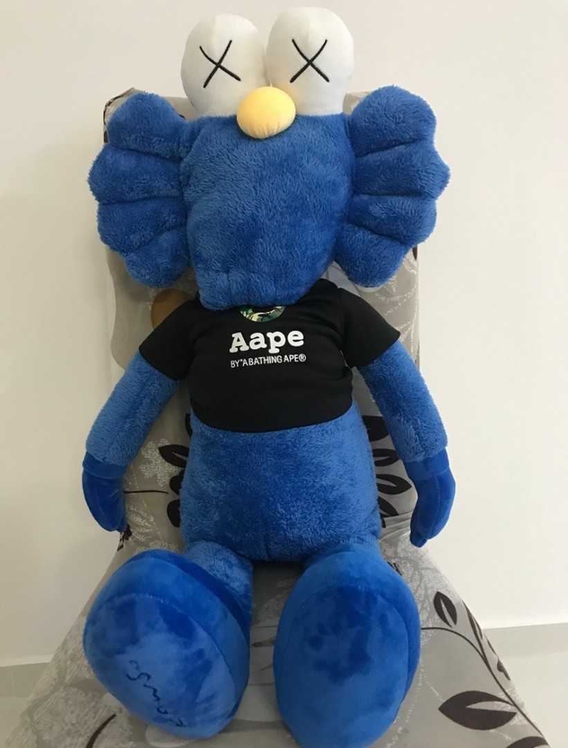 Kaws x Aape Plush Toy 80cm, Hobbies & Toys, Toys & Games on Carousell