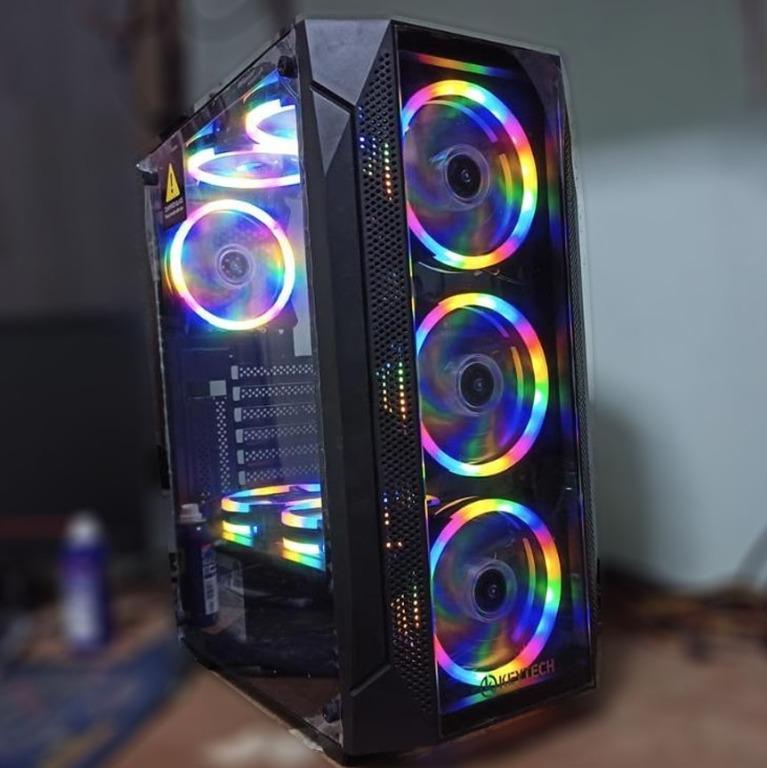 Keytech T1000 Terminator TG Gaming Chassis CPU Case (tempered glass ...