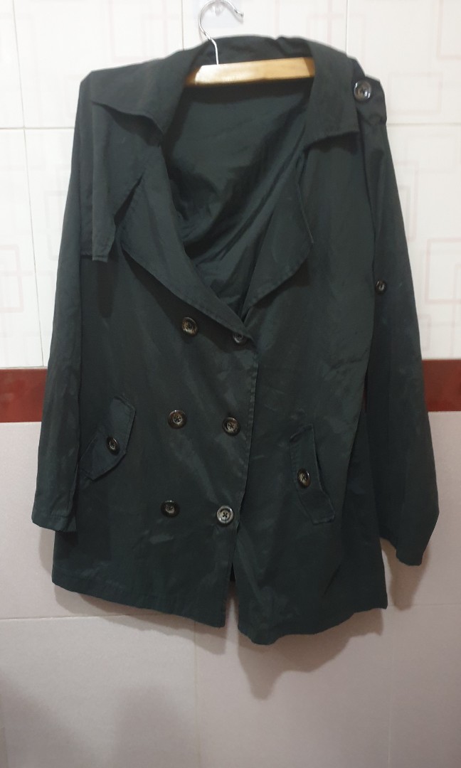 Korean style black coat, Women's Fashion, Coats, Jackets and Outerwear ...