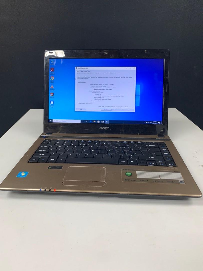 Laptop Acer Aspire 4752, Computers & Tech, Laptops & Notebooks on Carousell