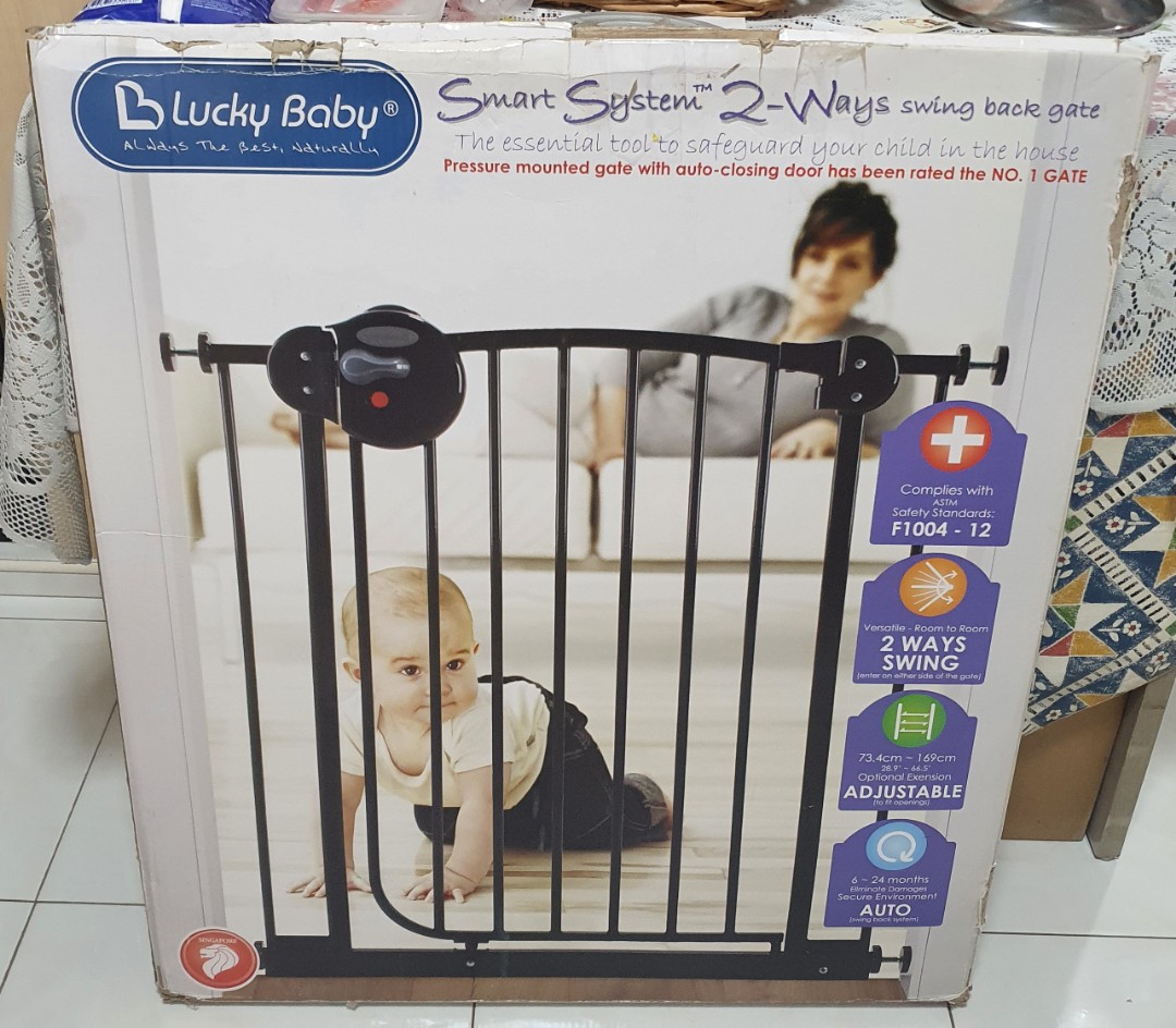 Lucky baby swing back gate, Babies & Kids, Infant Playtime on Carousell