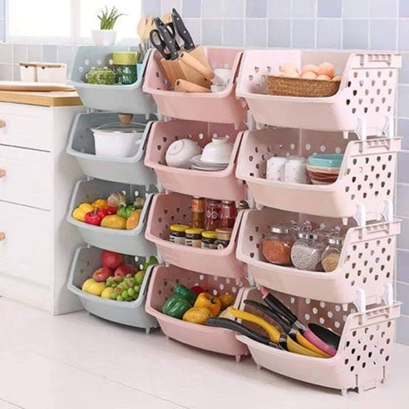 ‼️Multi Purpose Stackable Plastic Shelf‼️, Furniture & Home Living ...
