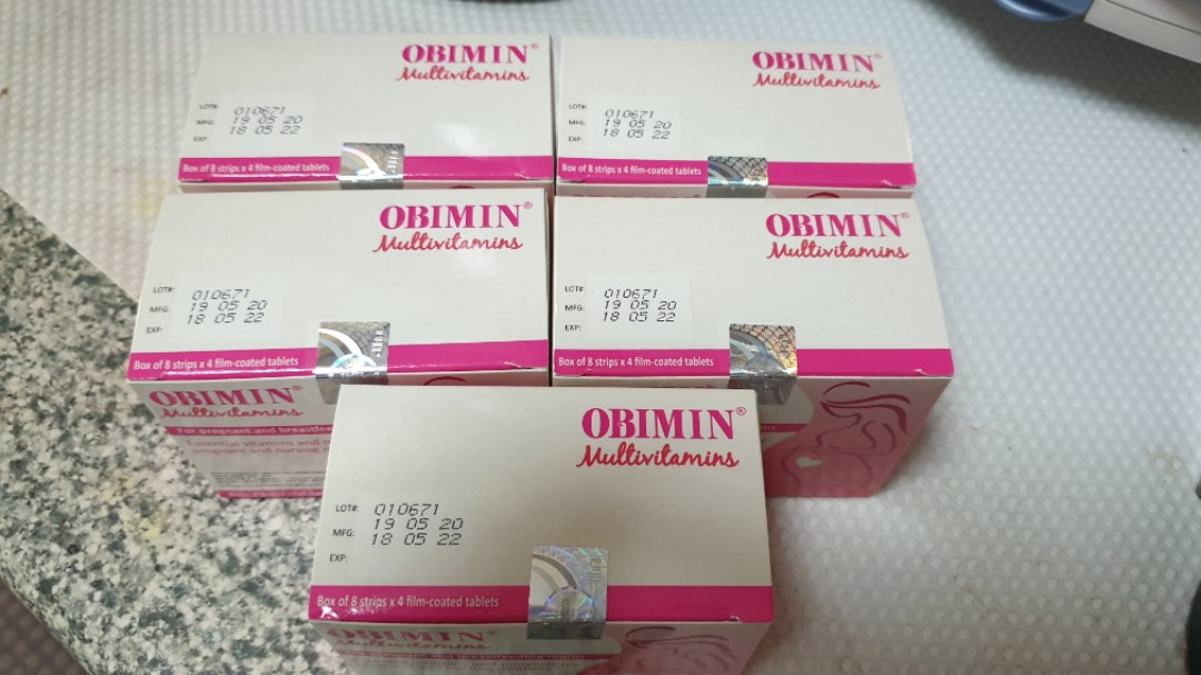 New obimin multivitamins, Babies & Kids, Maternity Care on Carousell