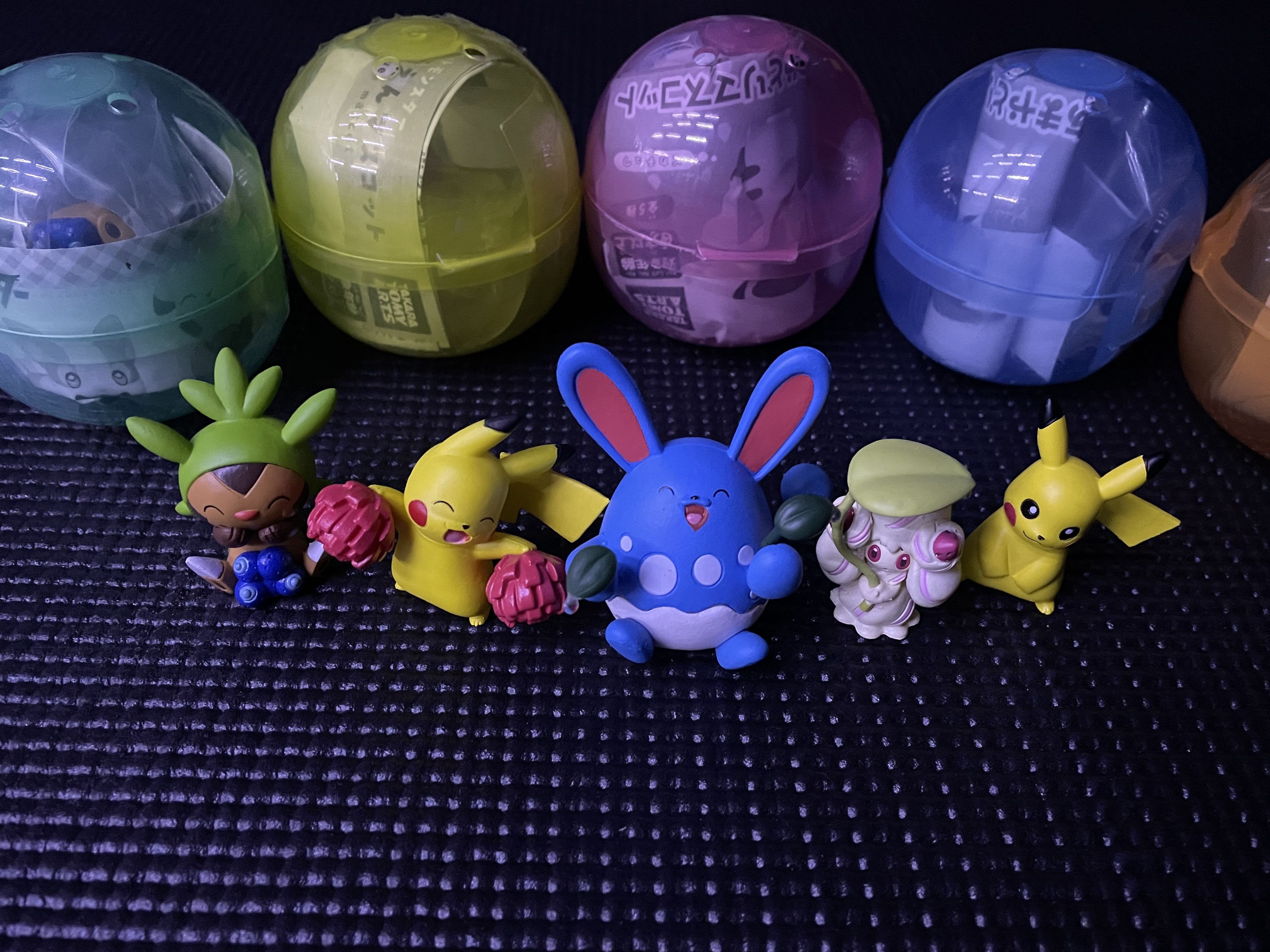 Pokemon Assorted Mini Collection Figures Capsule Gacha Gashapon Pikachu ...