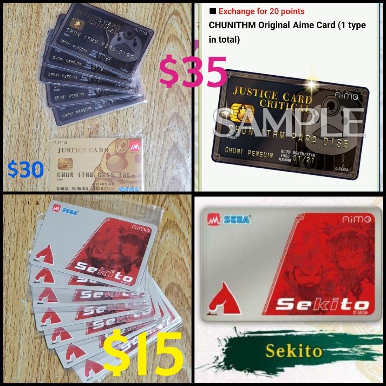 [UPDATED 09 May 22] AIME CARD SALE (can be used like banapassport/e-amusement) Tags: (chunithm ...