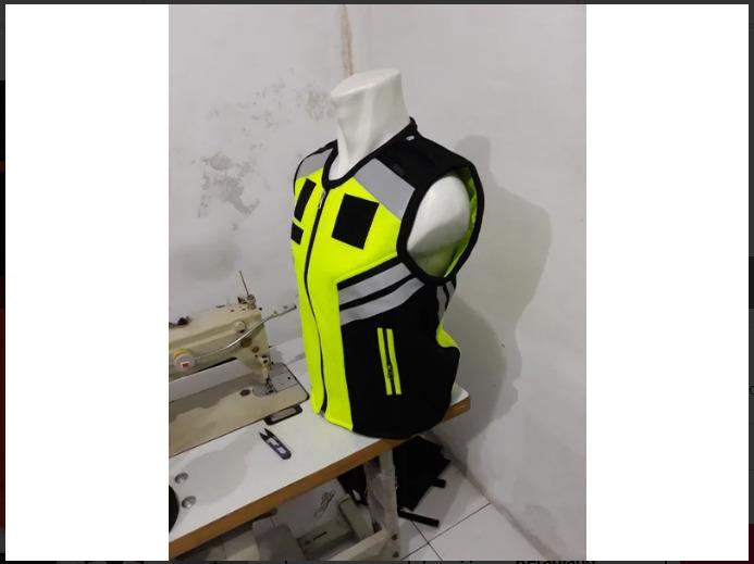Rompi Proyek Rompi Motor Biker Rompi Dinas, Fesyen Pria, Pakaian ...
