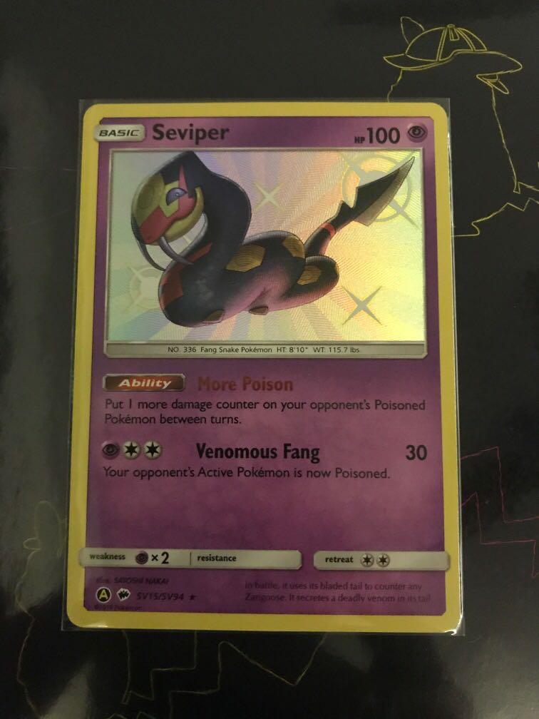 Seviper Shiny SV15 - Hidden Fates, Hobbies & Toys, Toys & Games on ...