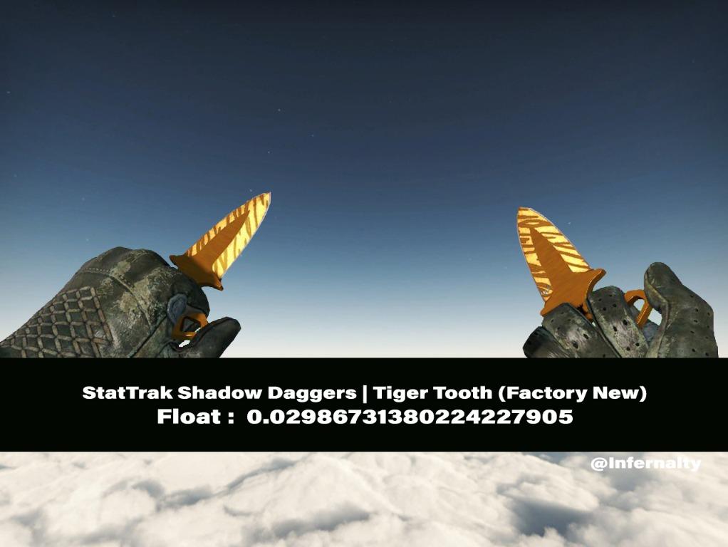 ST Shadow Daggers Tiger Tooth FN CSGO SKINS KNIVES, Video Gaming ...