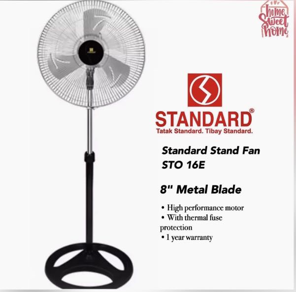Standard Stand Fan STO 16E, Furniture & Home Living, Lighting & Fans ...