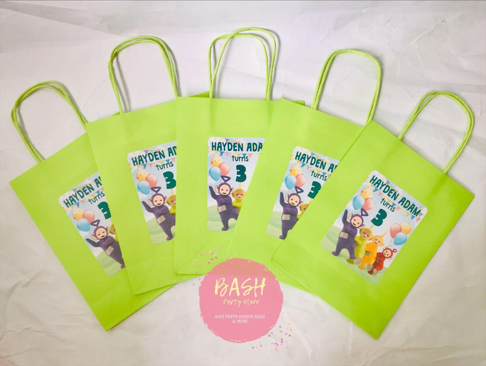 Teletubbies Customised Kids Party Paper Bags (Goodie Bags), Hobbies ...