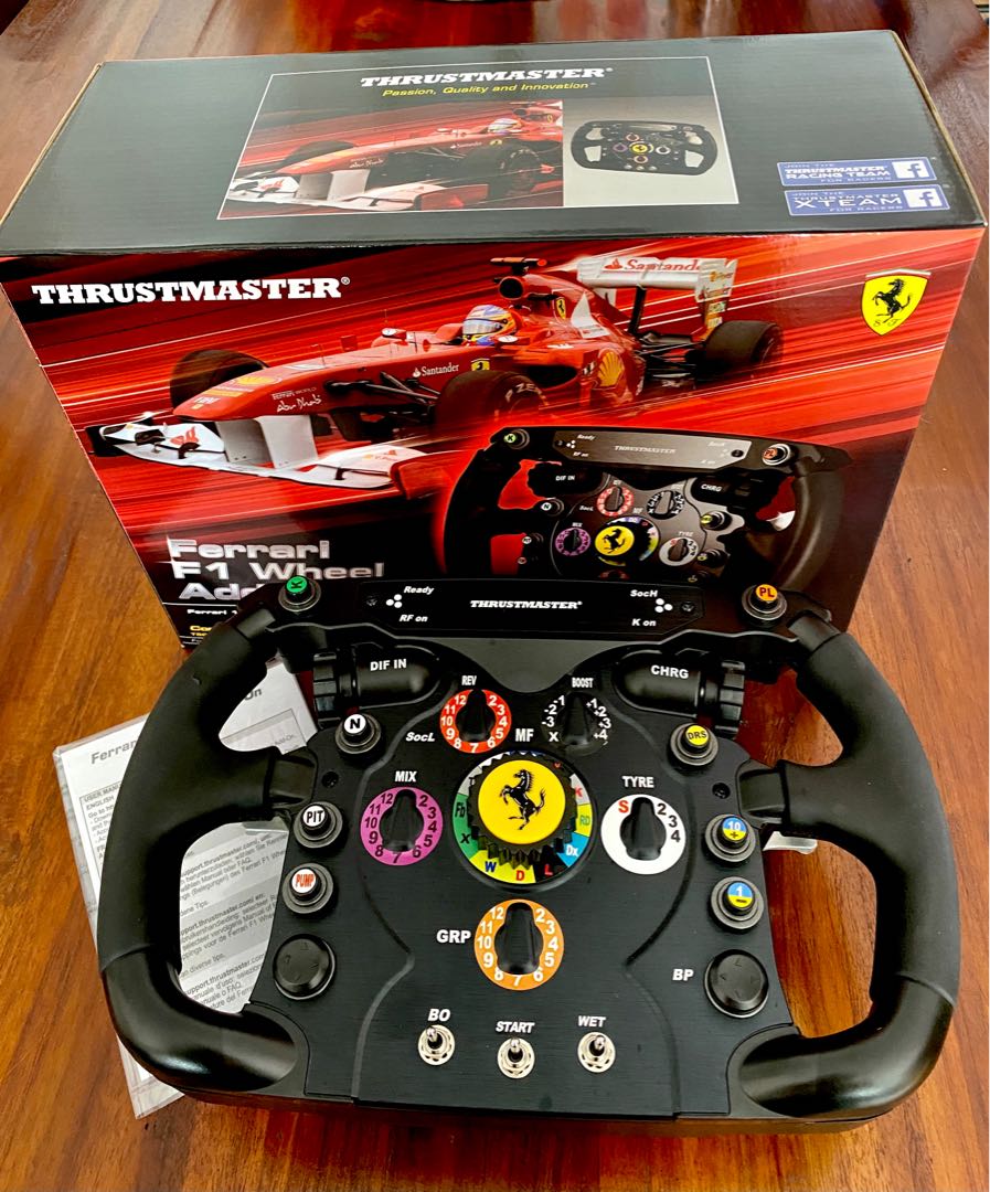 Thrustmaster Ferrari F1 Wheel Add-on (like new), Video Gaming, Video ...