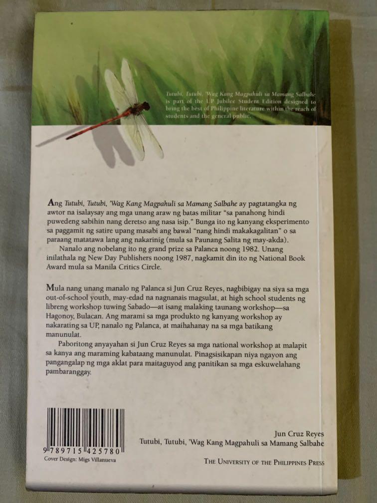 Tutubi, tutubi, 'wag kang magpahuli sa mamang salbahe Book by Jun Cruz ...
