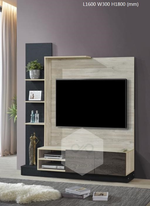 5FT TV Console with Stand Display Shelf, Furniture & Home Living ...