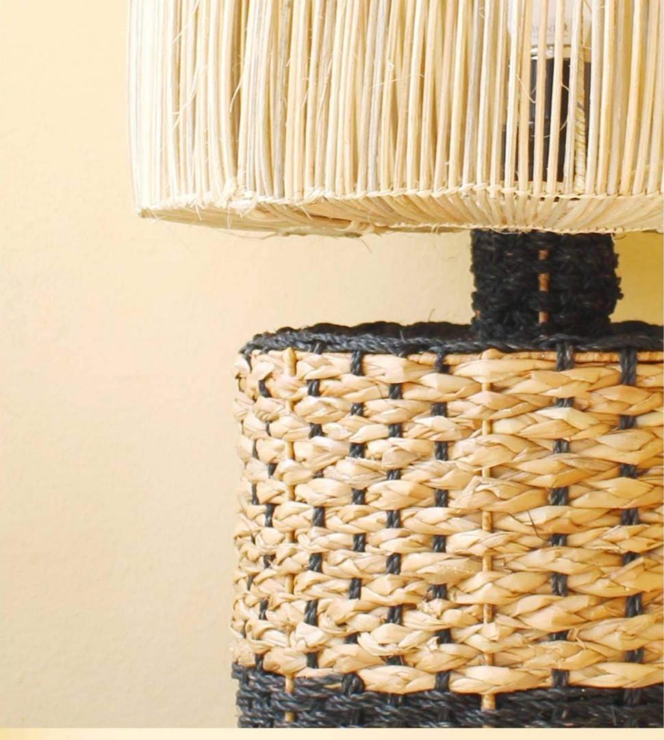WICKER RATTAN ABACA LAMPSHADE, Furniture & Home Living, Lighting & Fans ...
