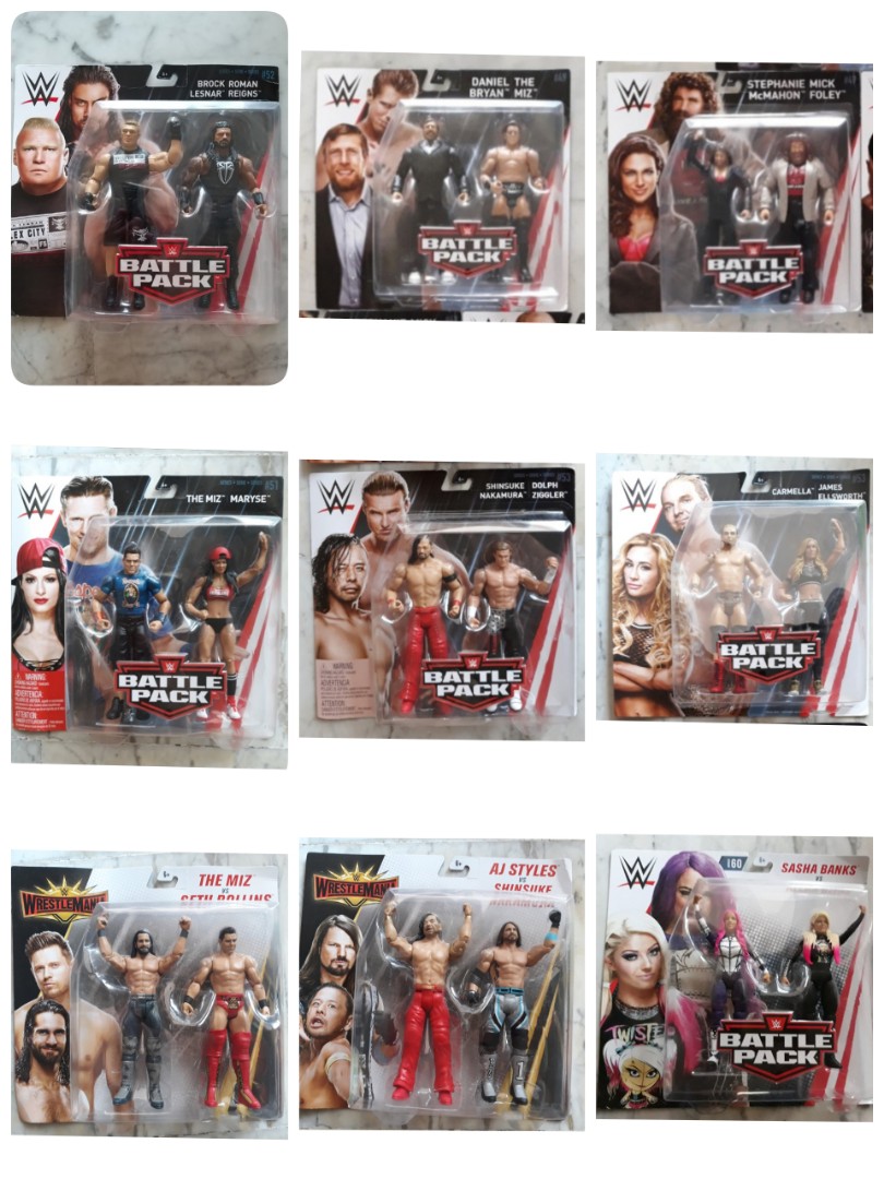 WWE Battle Pack Edge Christian Hype Bros Usos Sasha Banks Charlotte ...