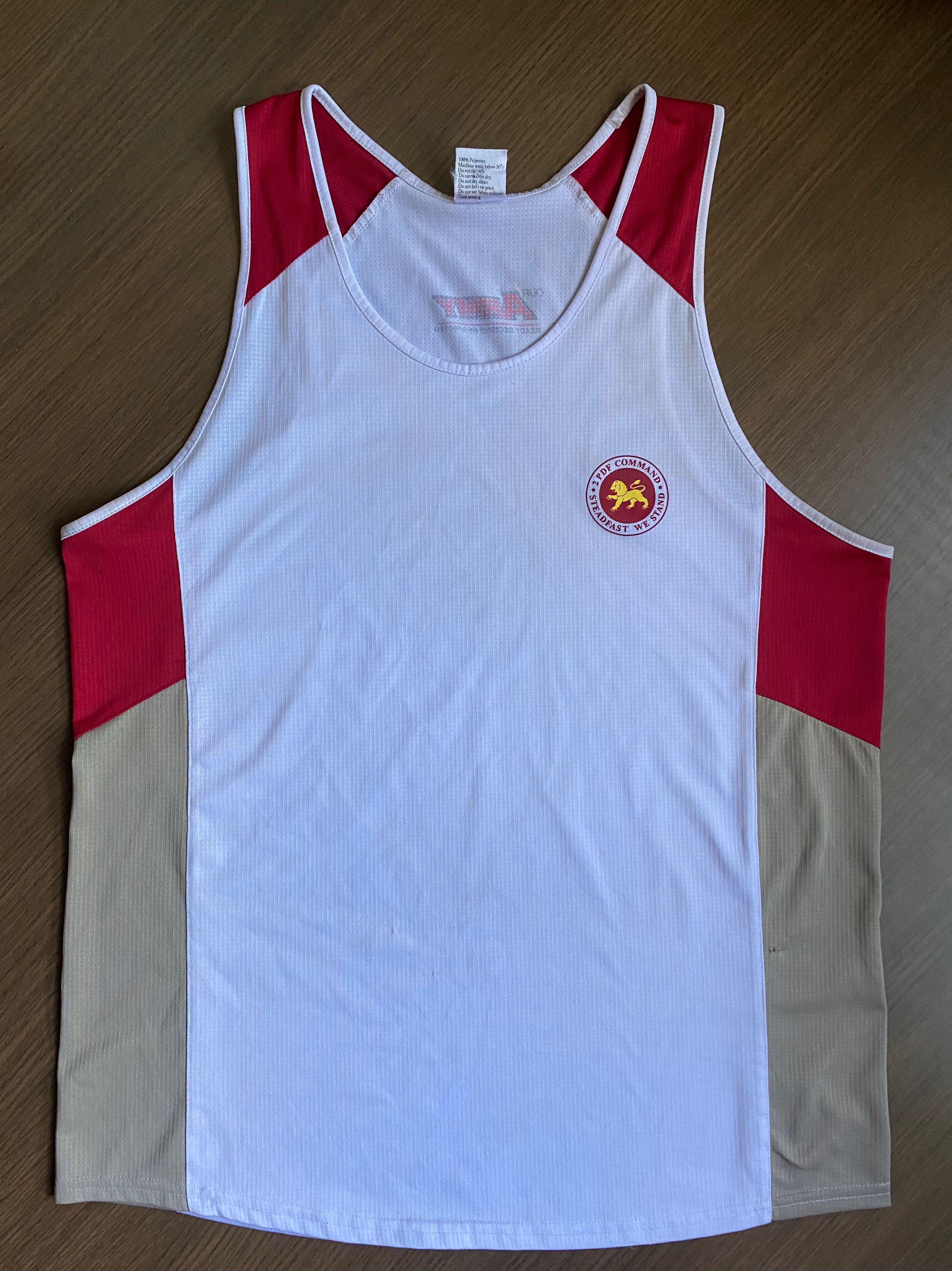 SAF Army Singlet, Men's Fashion, Activewear on Carousell