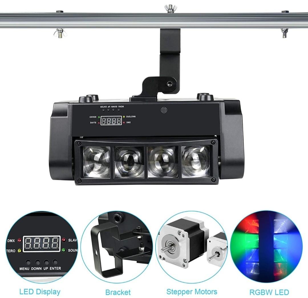 BETOPPER Mini Spider Spot Moving Heads Light LED DJ Lighting RGBW 8x3W ...