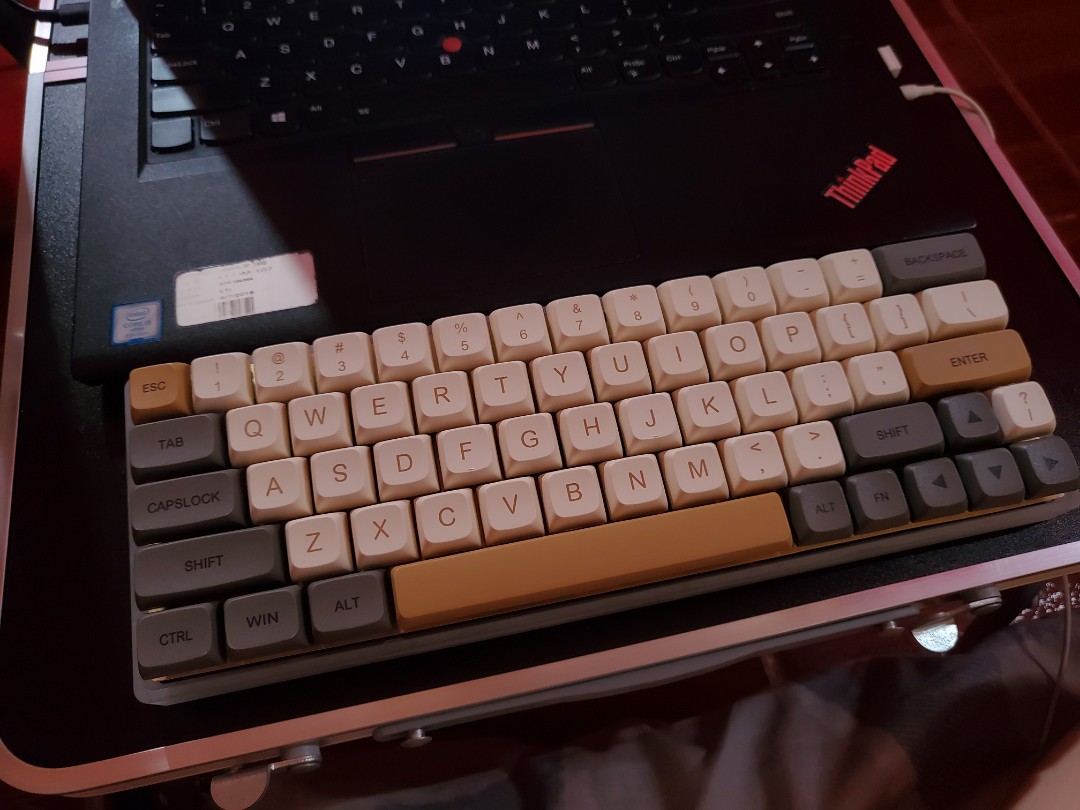 BM60 60% PCB and Brass Plate Custom Mechanical Keyboard, Computers ...