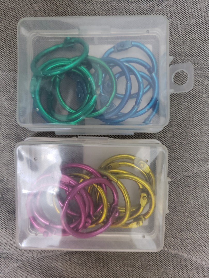 Book rings - assorted color, Hobbies & Toys, Stationery & Craft, Craft ...