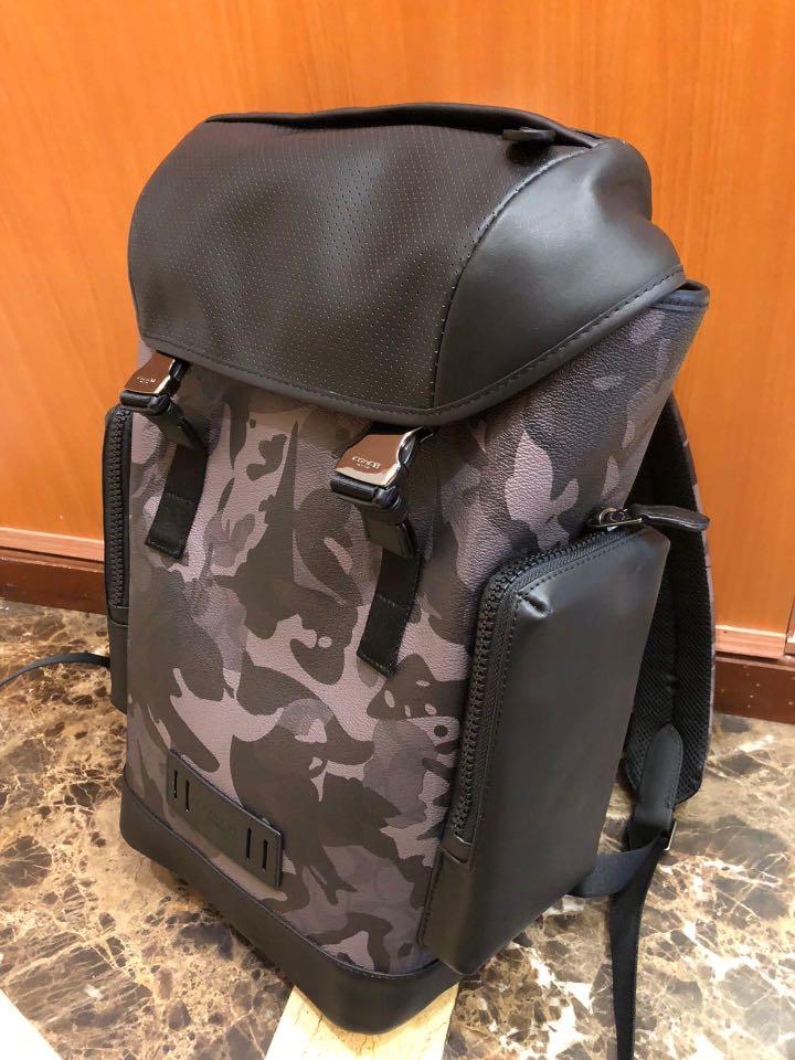 COACH RANGER BACKPACK IN SIGNATURE CANVAS WITH CAMO PRINT F79900, Men's ...