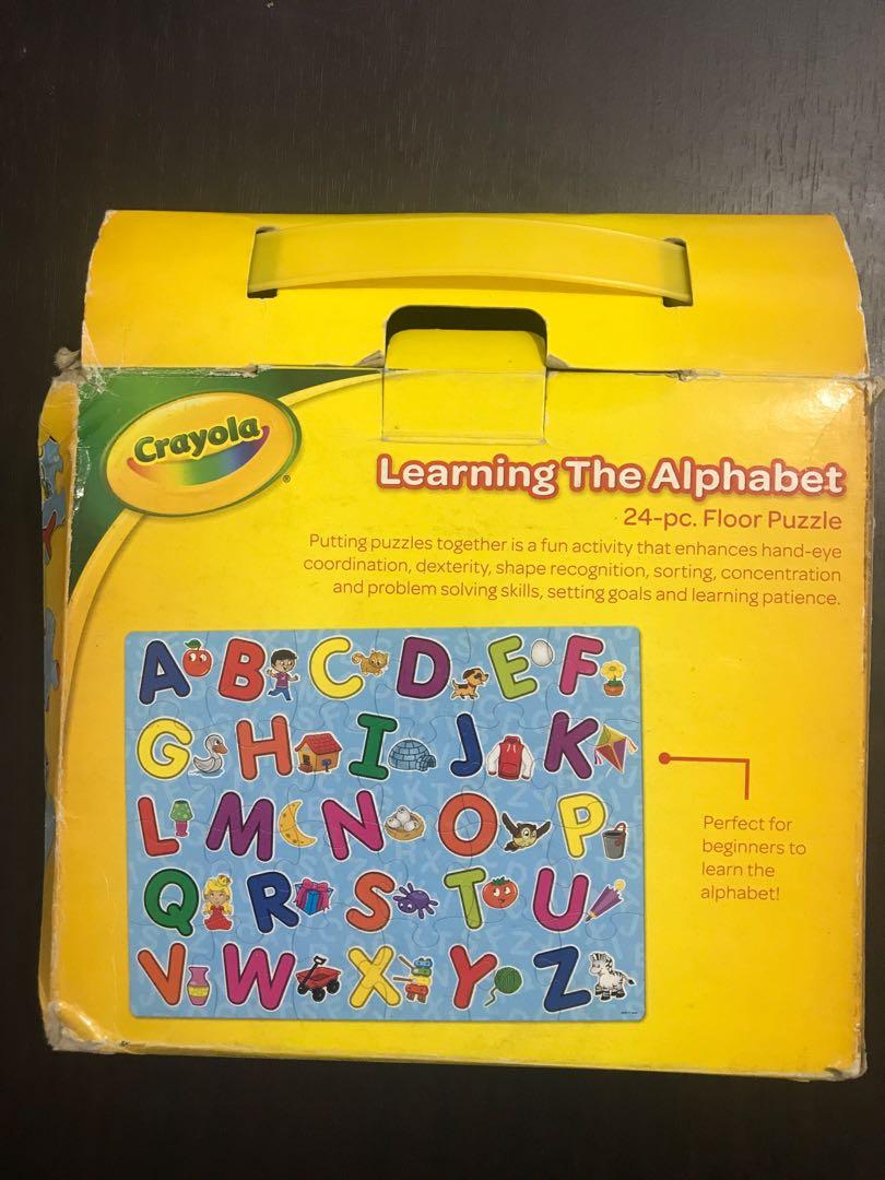 Crayola Learning Alphabet Puzzle, Hobbies & Toys, Toys & Games on Carousell