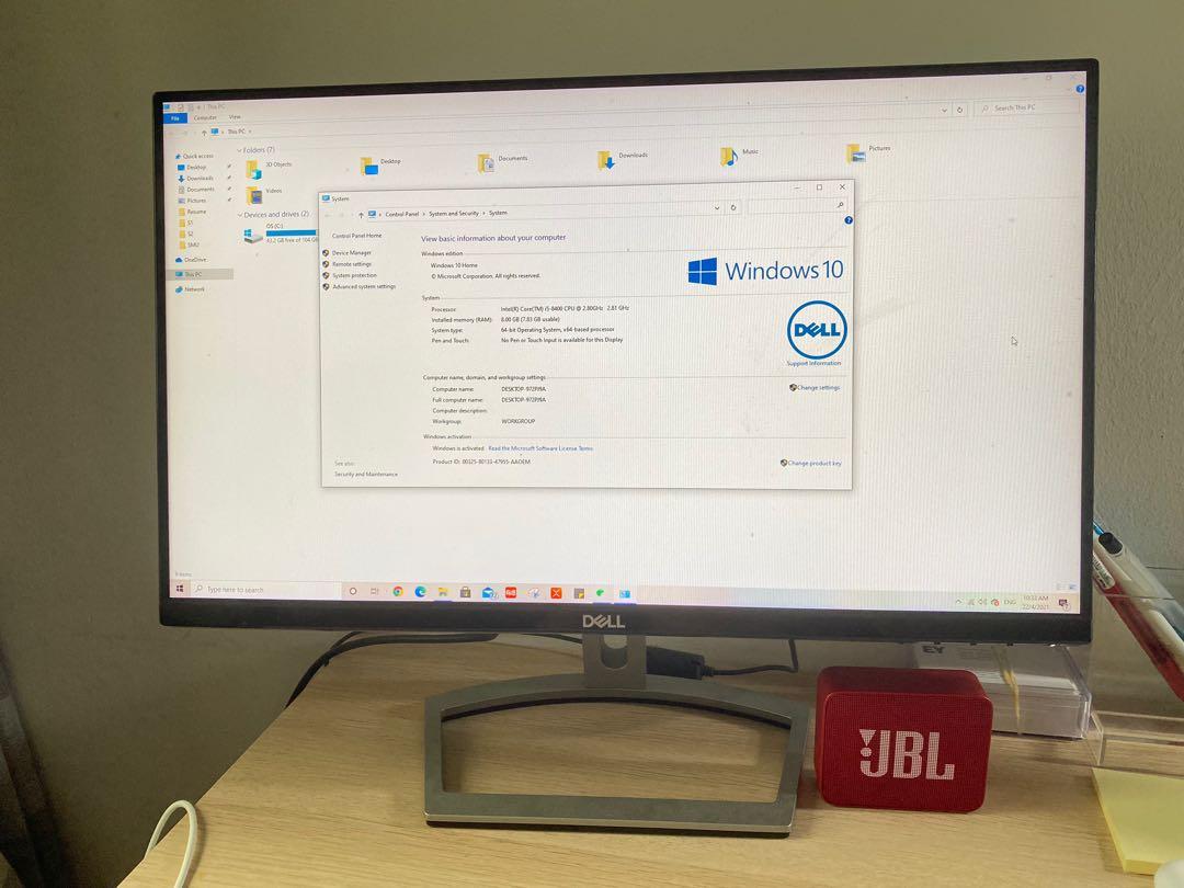 Dell Monitor & CPU, Computers & Tech, Parts & Accessories, Monitor ...