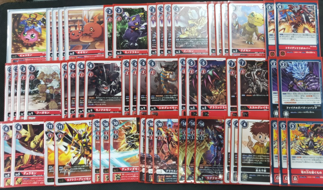 Digimon red deck, Hobbies & Toys, Toys & Games on Carousell