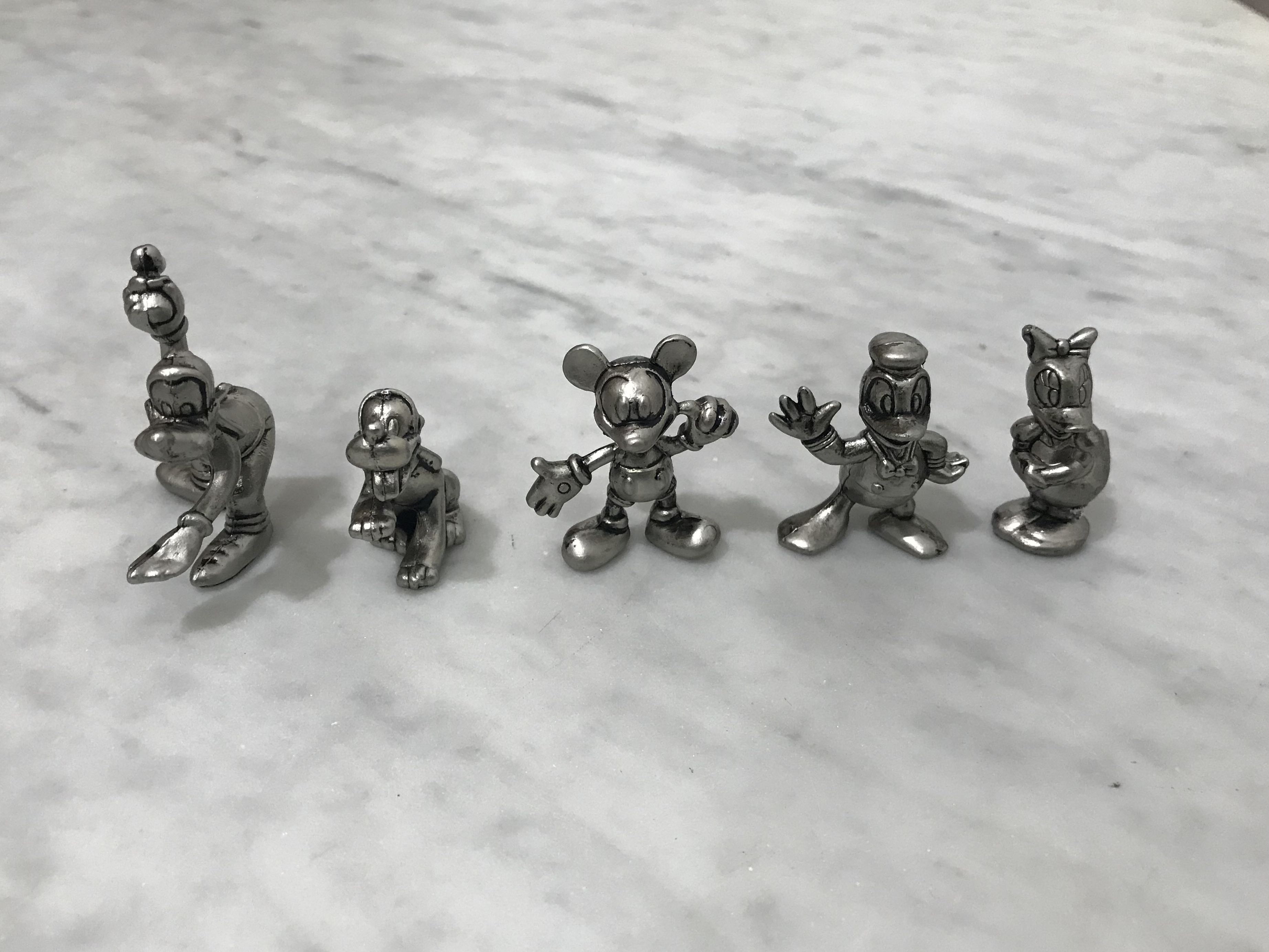 Disney Silver-Coloured Metal Miniature Set ( 5 Pieces ), Hobbies & Toys ...
