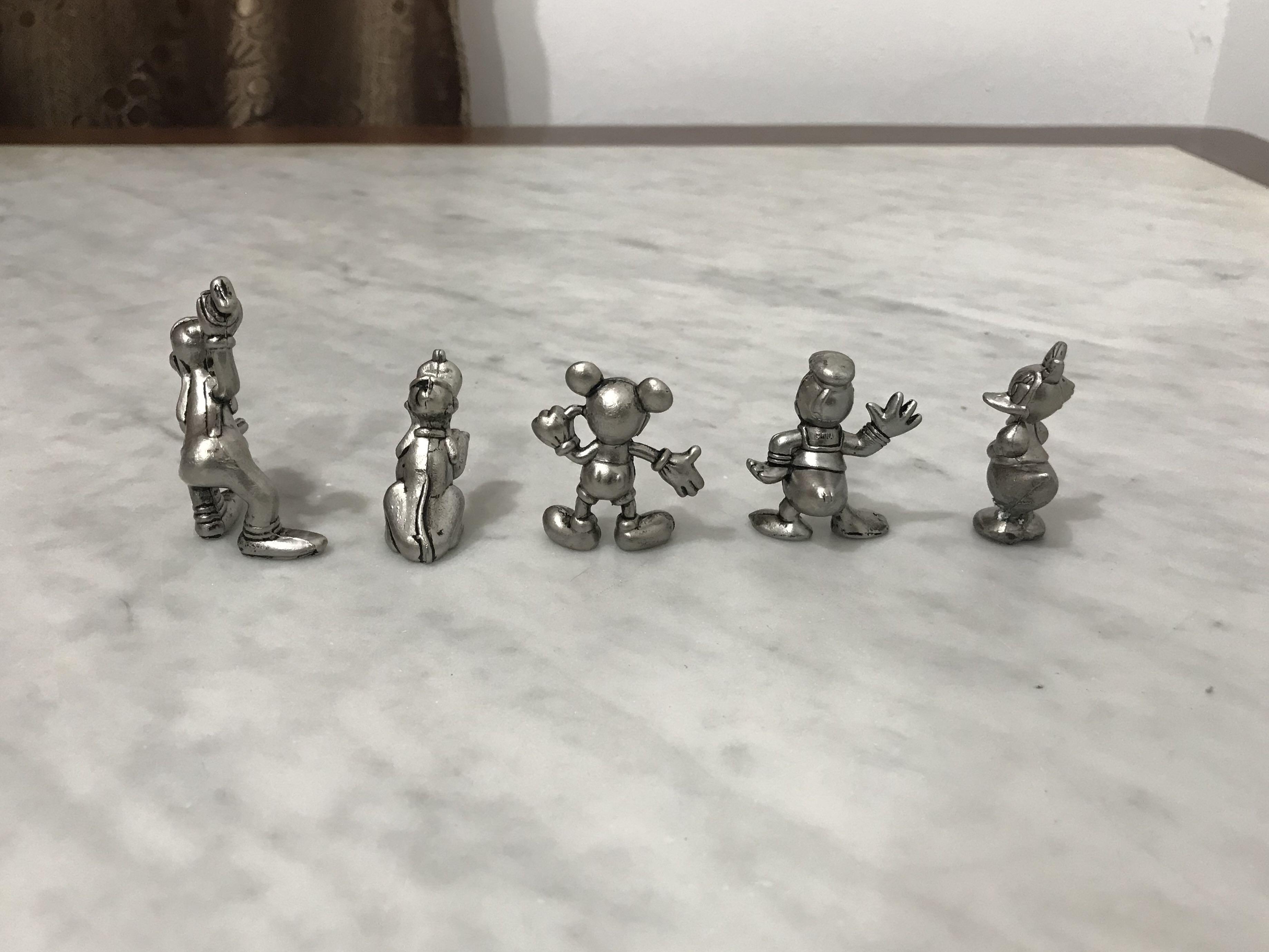 Disney Silver-Coloured Metal Miniature Set ( 5 Pieces ), Hobbies & Toys ...