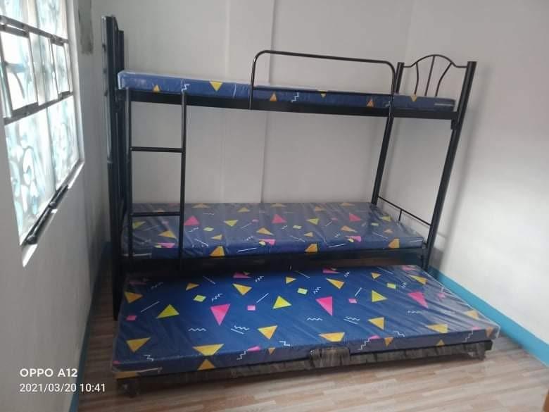Double deck single size heavy duty brand new sale‼️, Furniture & Home ...