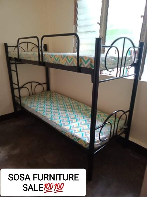 Double deck single size heavy duty brand new sale‼️, Furniture & Home ...