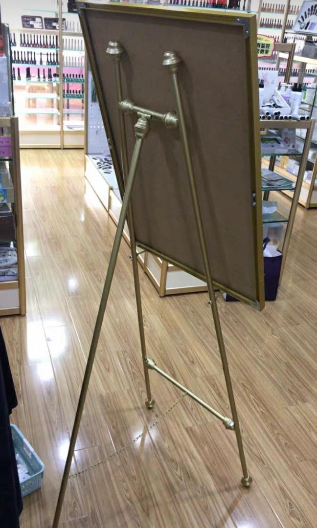 European Golden Bronze Easel stand, Hobbies & Toys, Stationery & Craft ...