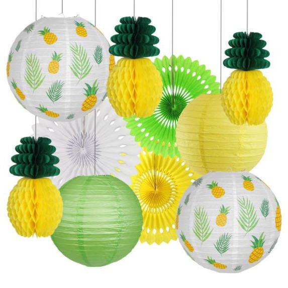 Flamingo Paper Honeycomber Set/Pineapple Paper Honeycomber Set/Lovely ...