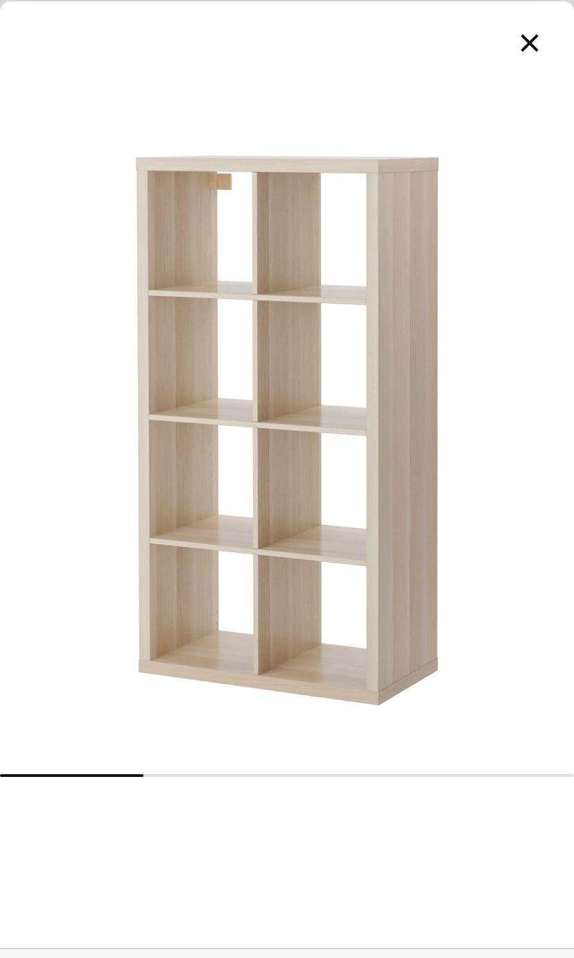 RED IKEA Kallax book shelf, Furniture & Home Living, Furniture, Shelves ...