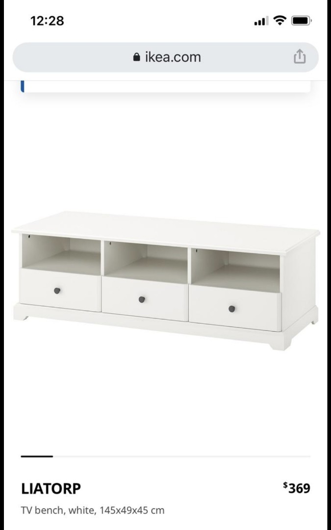 IKEA LIATORP TV console, Furniture & Home Living, Furniture, TV ...