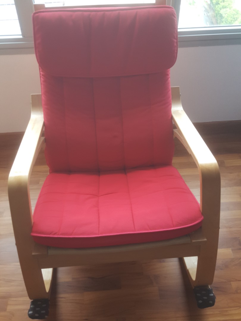 IKEA Poang Rocking Chair, Furniture & Home Living, Furniture, Chairs on ...
