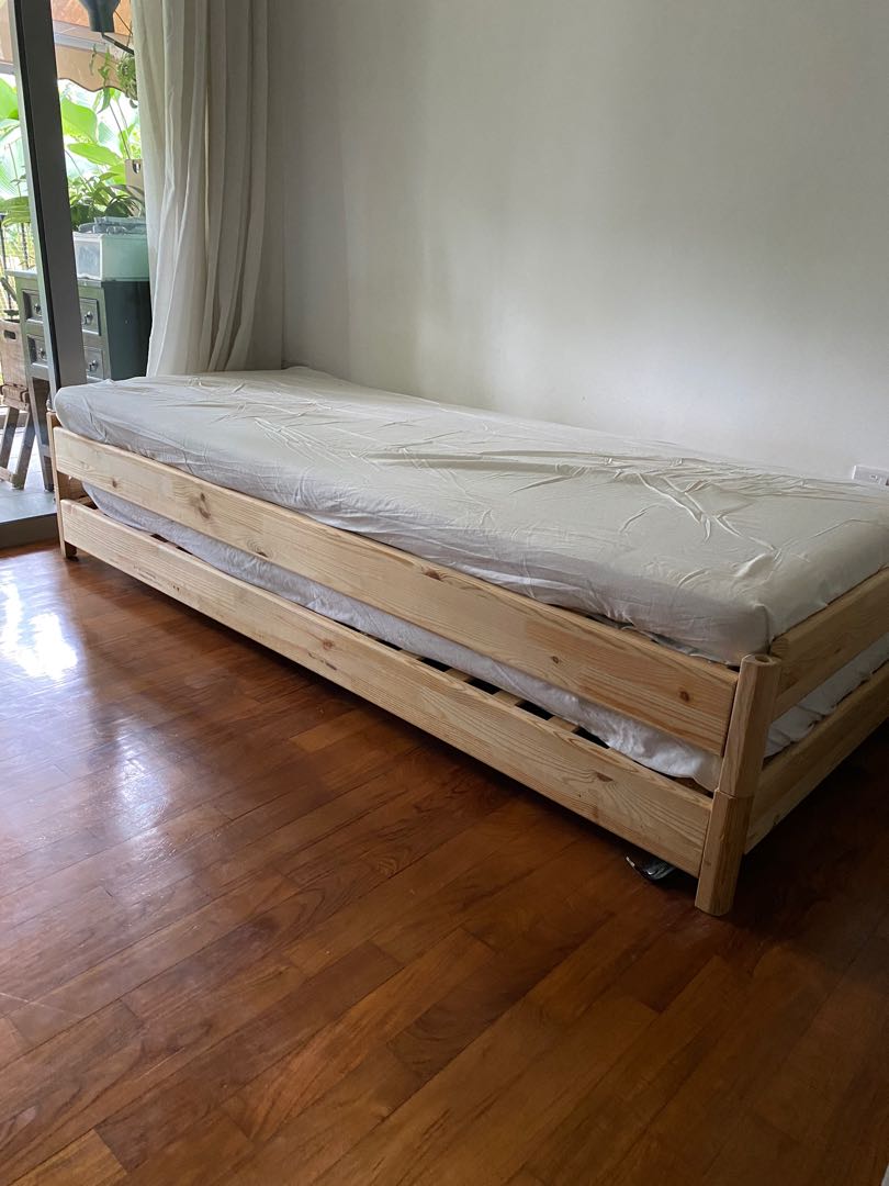 IKEA Utaker stackable bed, Furniture & Home Living, Furniture, Bed ...