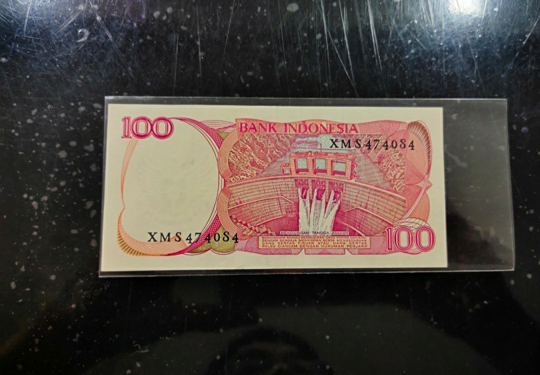 Indonesia Replacement Banknote Currency 1992 100 Rupiah AU, Hobbies ...