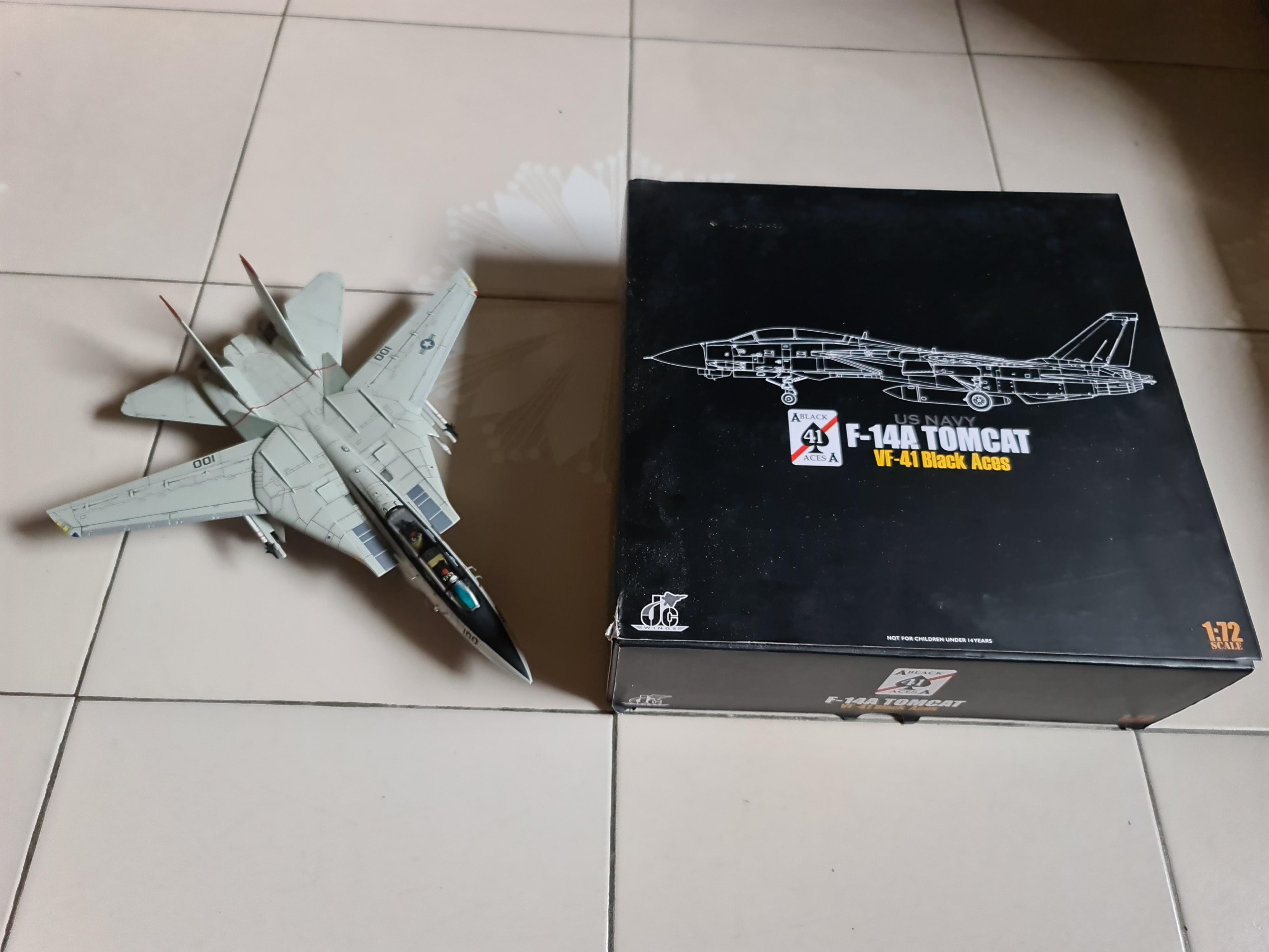 JC Wings F-14A Tomcat VF-41 Black Aces 1/72 scale Diecast, Hobbies ...
