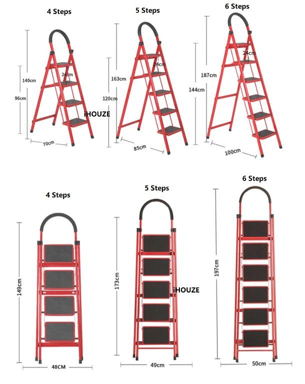 [FREE DELIVERY] Ladder / Step Ladder Foldable/ Household Ladders (2/3/4 ...