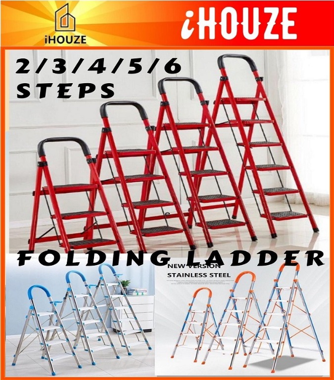 [FREE DELIVERY] Ladder / Step Ladder Foldable/ Household Ladders (2/3/4 ...